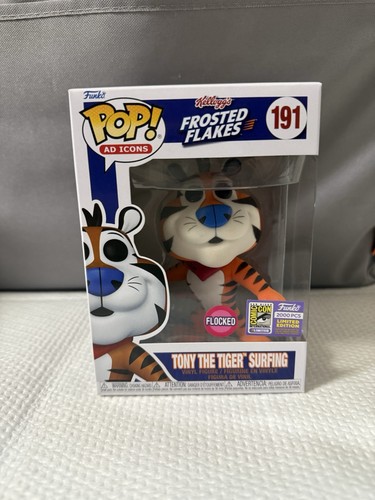 Funko Pop! Kellogg's Tony the Tiger Surfing #191 Flocked 2,000 pcs SDCC ...