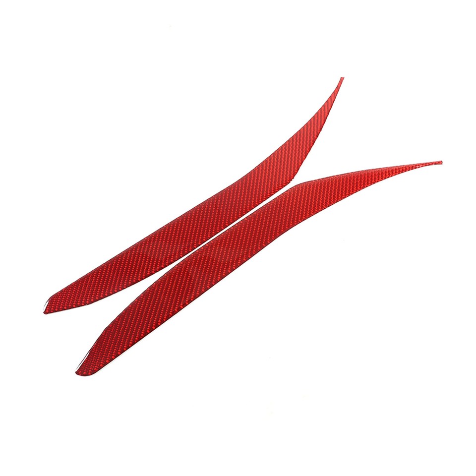 Red Soft Carbon Car Headlight Eyebrow Lip Trim For Mazda MX-5 Miata ND ...