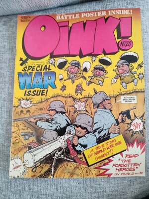OINK! NO 20 SPECIAL WAR ISSUE A TRUE STORY 24TH JAN 1987 MAGAZINE COMIC ...