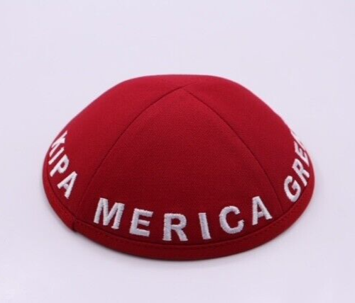 KIPA MERICA GREAT inaugural kippah Jews for TRUMP yarmulke 2024 MAGA ...