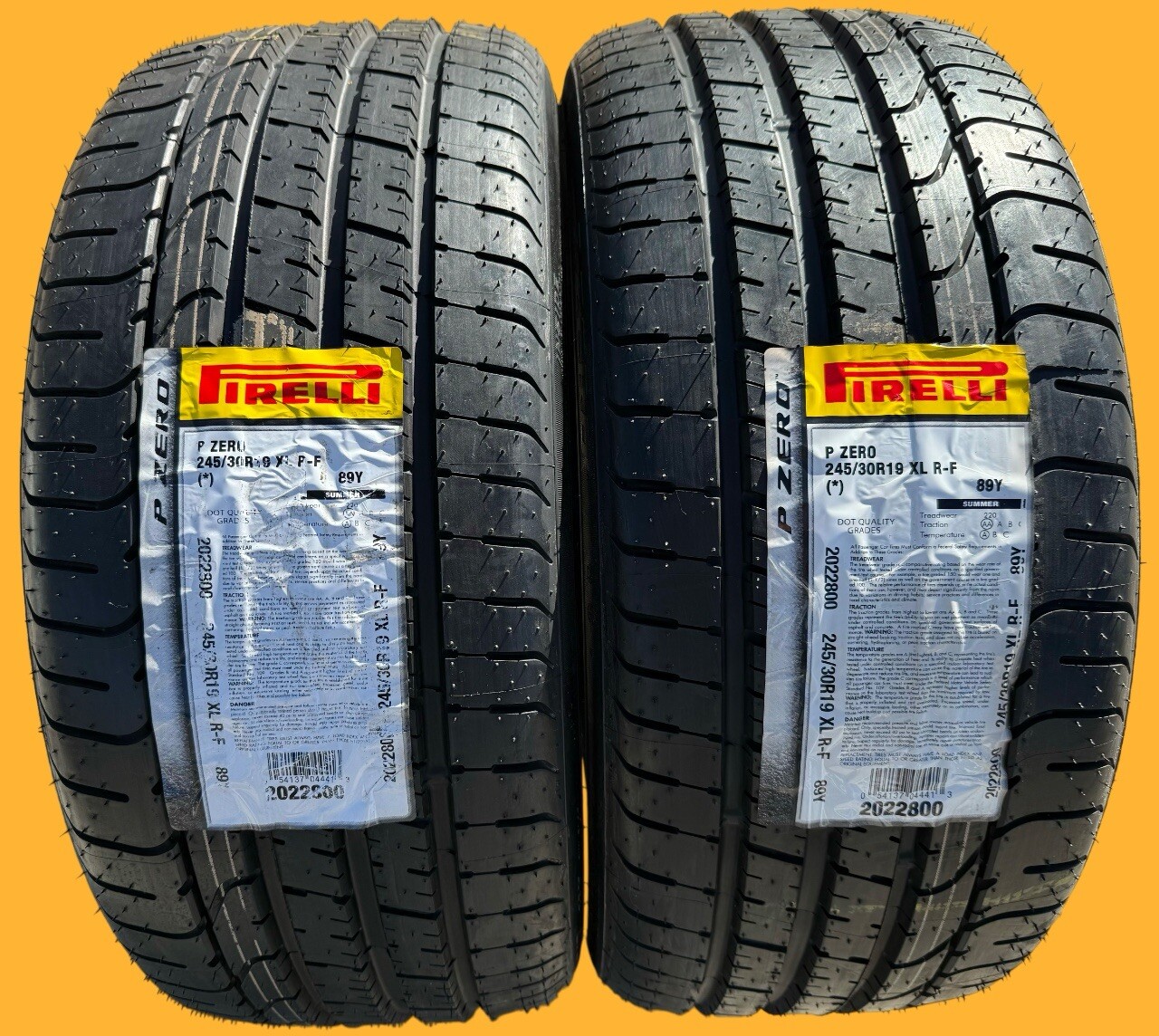 Set of TWO BRAND NEW 245/30R19 Pirelli P Zero Run Flat RFT BMW Tires ...