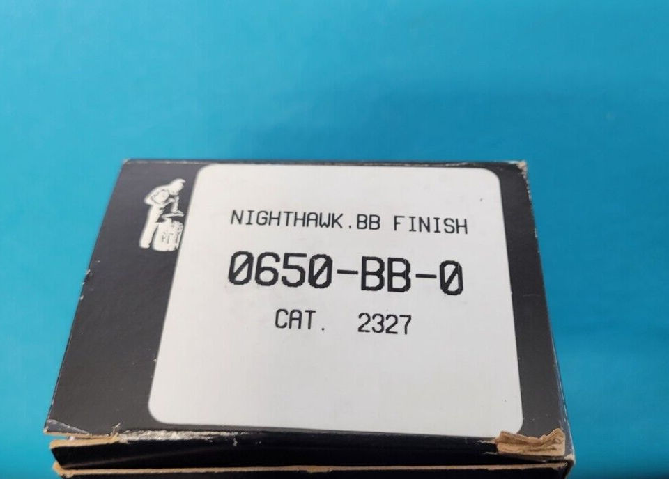 Buck Model 650 Knife Nighthawk Fighting Hunting Blade + Sheath & Box c ...