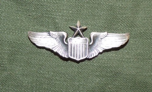 Original Vintage USAF Senior Pilot Metal Mess Dress Wings Badge (I-21 ...