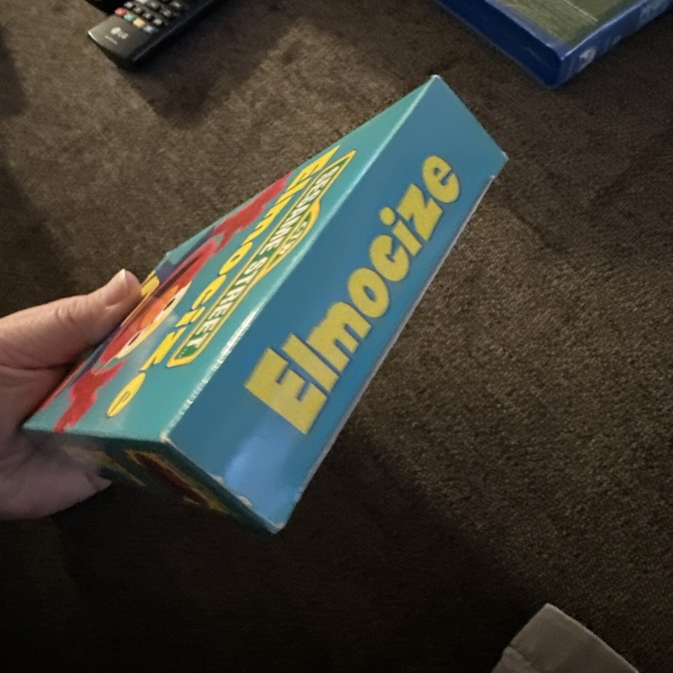 Elmocize VHS 1996 Elmo Kids Video Sesame Street Exercise Workout RARE ...