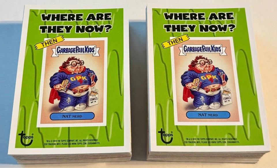 2010 Garbage Pail Kids GPK Flashback Series 1 160 Sticker Card Set A/B ...