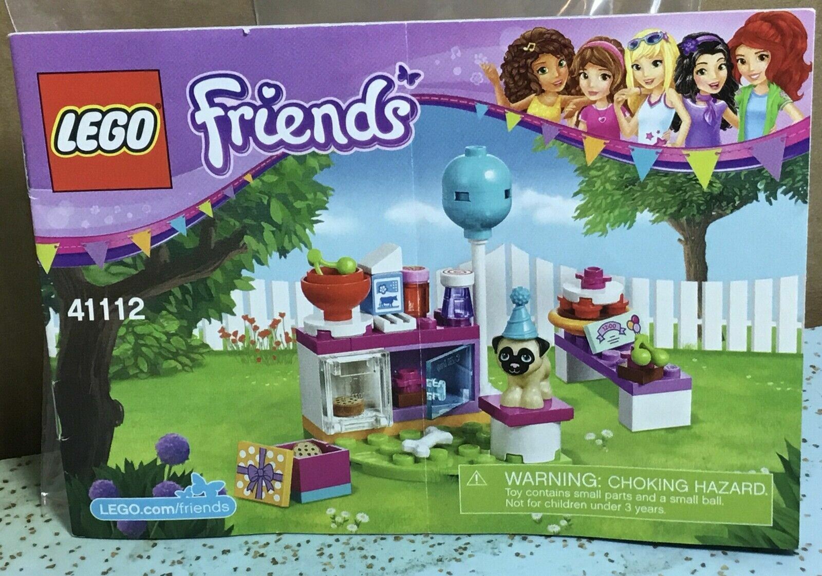 2016 LEGO FRIENDS SET# 41112-PARTY CAKES w/TOFFEE the PUG 50PCS ...