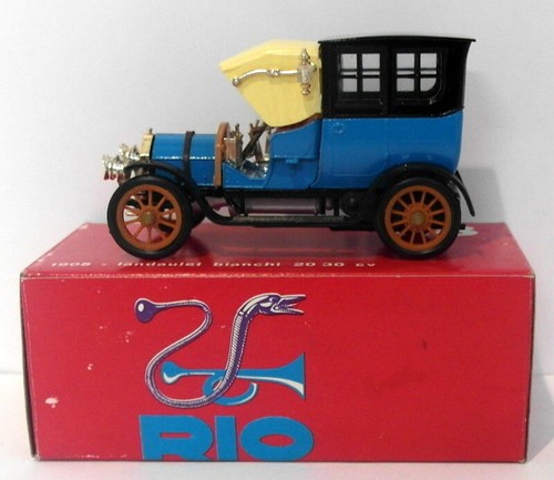 Rio Models 1/43 Scale RIO28 - 1905 Landaulet Bianchi 20 30 CV - Blue | eBay