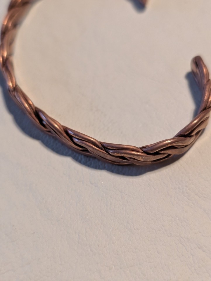 Vintage Bell Trading Post Solid Copper Cuff Bracelet Twisted Wire ...