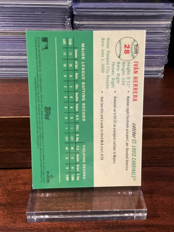 2023 Topps Chrome Platinum Anniversary /75 Ivan Herrera Iván #28 Rookie RC | eBay