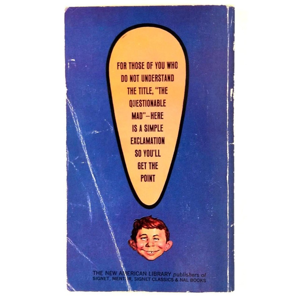 MAD The Questionable Mad 1967 First Edition Signet Books Vintage PB ...
