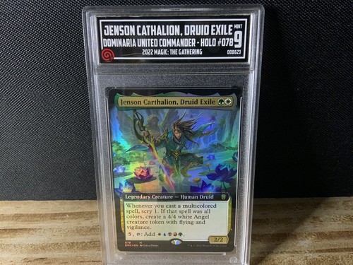 TCCG 9 Jenson Carthalion, Druid Exile Extended FOIL Dominaria U Graded ...