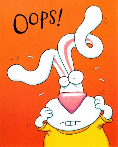 Oops I'm So Sorry Made A Mistake Bunny Rabbit Messed Up Hallmark ...