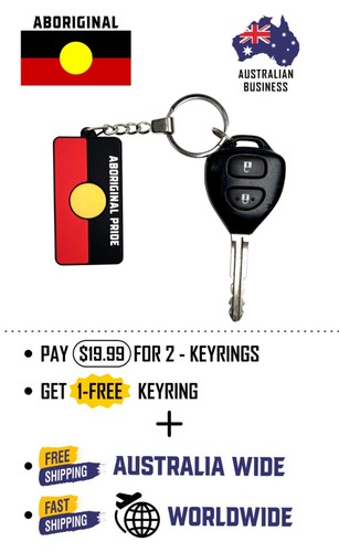 ABORIGINAL FLAG KeyRings , Keychains , Keyring (PAY $ 19.99 FOR 2 & GET ...