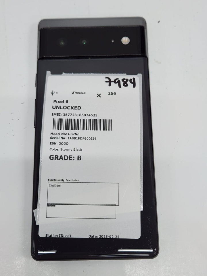 FOR PARTS - Google Pixel 6 - 256GB - Black - Unlocked - GB7N6 - 7984 | eBay