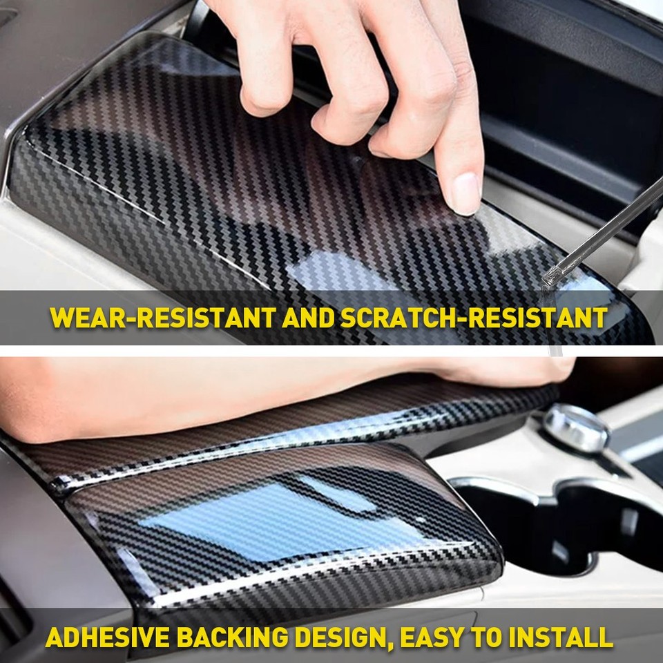 Carbon Fiber Armrest Lid Cover Trim For Mercedes Benz W204 C300 C350 ...