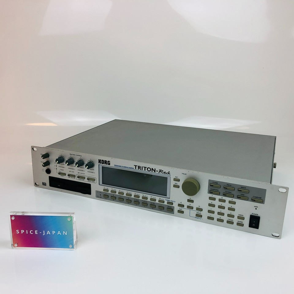 KORG TRITON RACK SYNTHESIZER sound source module multitimbral Tested | eBay