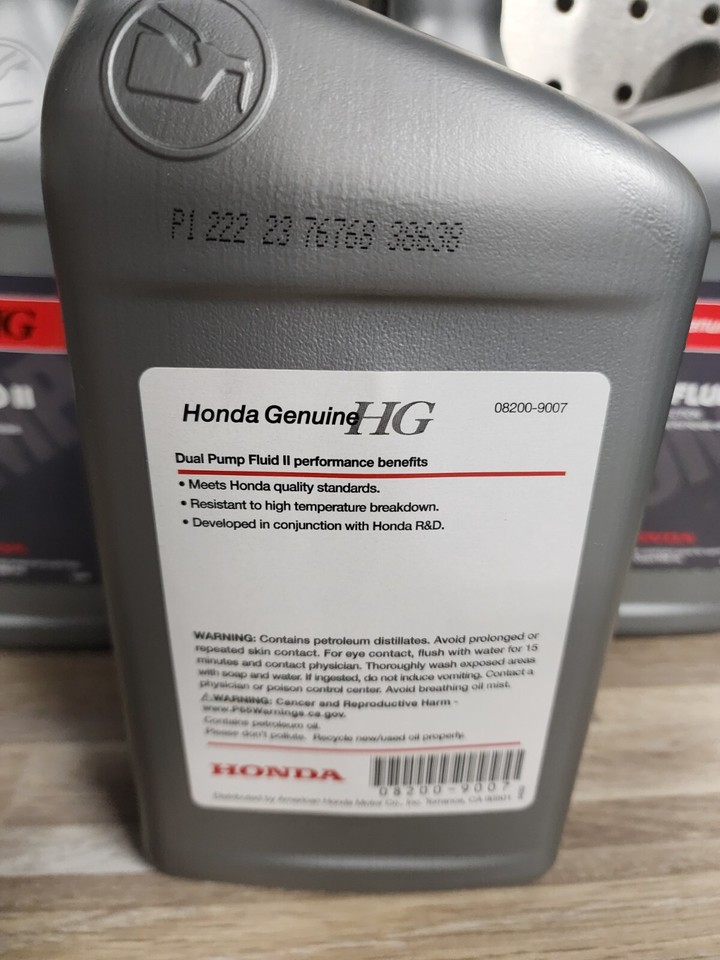 4 QUARTS HONDA Dual Pump Fluid 2 II ACURA All-Wheel Drive Fluid DPSF ...