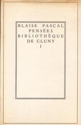 Pensees Tome 1, Blaise Pascal | eBay