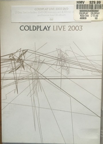 COLDPLAY - LIVE 2003 DVD + CD Concert - Documentary + BOOKLET ...