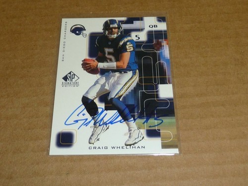 1999 SP Signature Edition CRAIG WHELIHAN AUTOGRAPH/AUTO CHARGERS E7437 ...