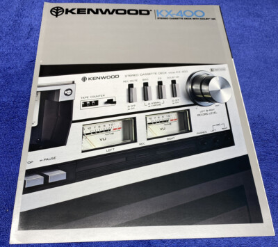 KENWOOD KX-400 CASSETTE DECK ORIGINAL PROMOTIONAL BROCHURE SALES AD ...
