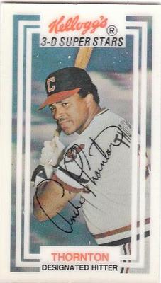 ANDRE THORNTON 1983 Kelloggs Baseball card #26 Cleveland Indians NR MT ...