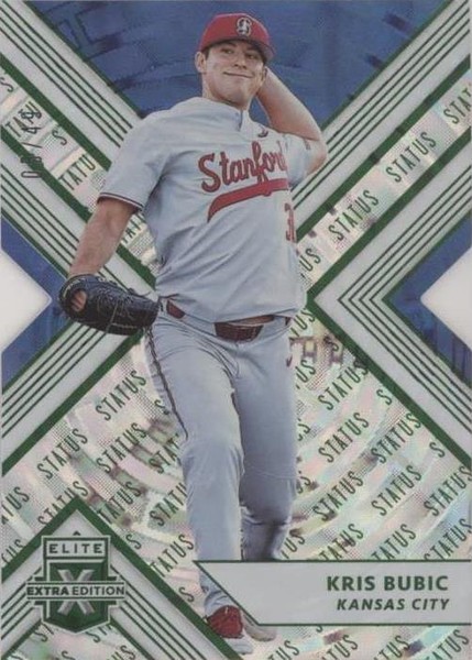 2018 Panini Elite Extra Edition - Status Emerald Die-Cut #39 Kris Bubic ...
