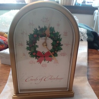 Howard Miller Carols of Christmas II Clock Musical Hourly Chime Mantel ...
