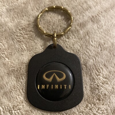 CLASSY INFINITI METAL & ACRYLIC KEYCHAIN KEY RING -VINTAGE NEW OLD ...