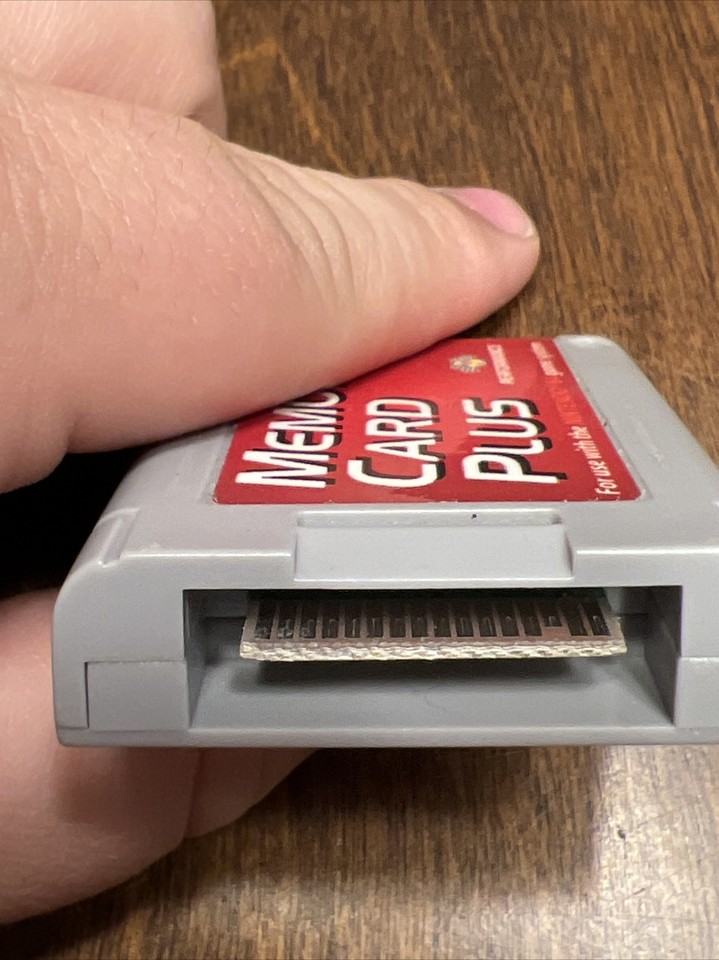 MEMORY CARD PLUS Memory Card w/ 4 slots - red label for Nintendo 64 N64 ...