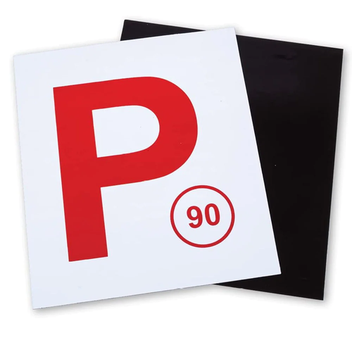 Magnetic Car Plates Red P Plate 2pk | eBay