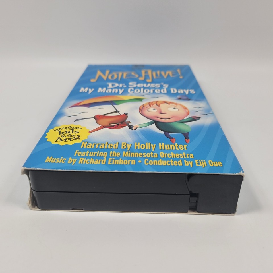 Notes Alive! Dr. Seuss’s My Many Colored Days Holly Hunter VHS Video ...