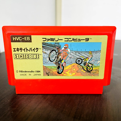Excite Bike Nintendo Famicom 1984 HVC-EB Japanese Version Sports Racing ...