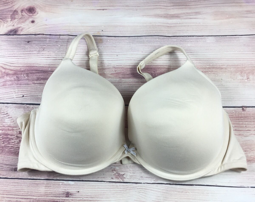 Lane Bryant Cacique Cotton Boost Plunge Bra Size 44DDD Beige | eBay