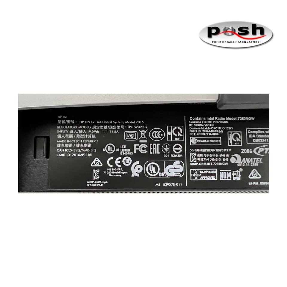 HP RP9 G1 Retail System 9015 - Part Number: M7J38AV ***Same Day Ship ...