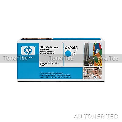 HP Genuine Q6001A #124A CYAN Toner Cartridge for LaserJet 1600/2600n ...