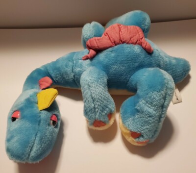 Vintage Dinosnores Rolling Ball Dinomites Plush Sleeping Brontosaurus ...