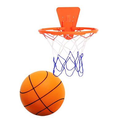 Silent Basketball with Hoop Soft Easy to Grip Party Favors Silent Ball ...
