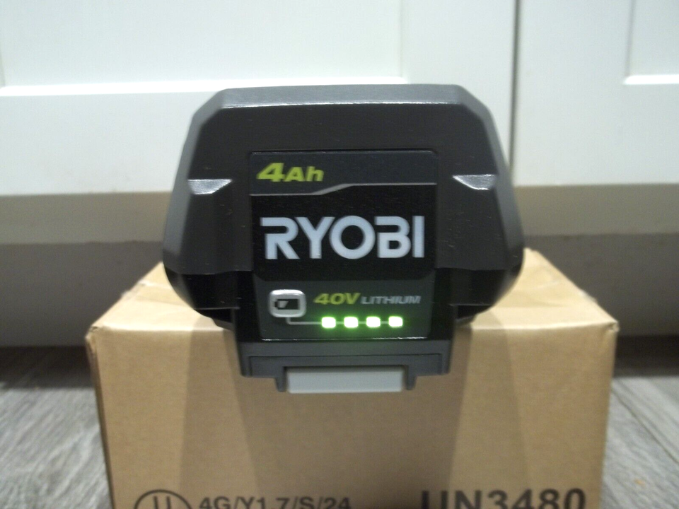 NEW Genuine RYOBI OP40404 40V 40 Volt 4.0AH Li-Ion High Capacity ...