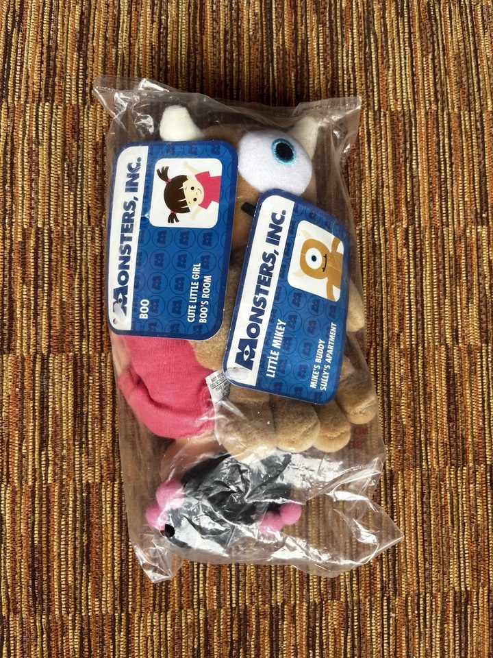 Disney Store Pixar Monsters Inc. Plush Boo and Little Mikey 5.5” Doll ...