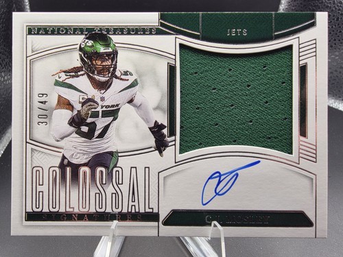 C.J. Mosley Colossal Signatures Patch On Card Auto 30/49 - New York ...