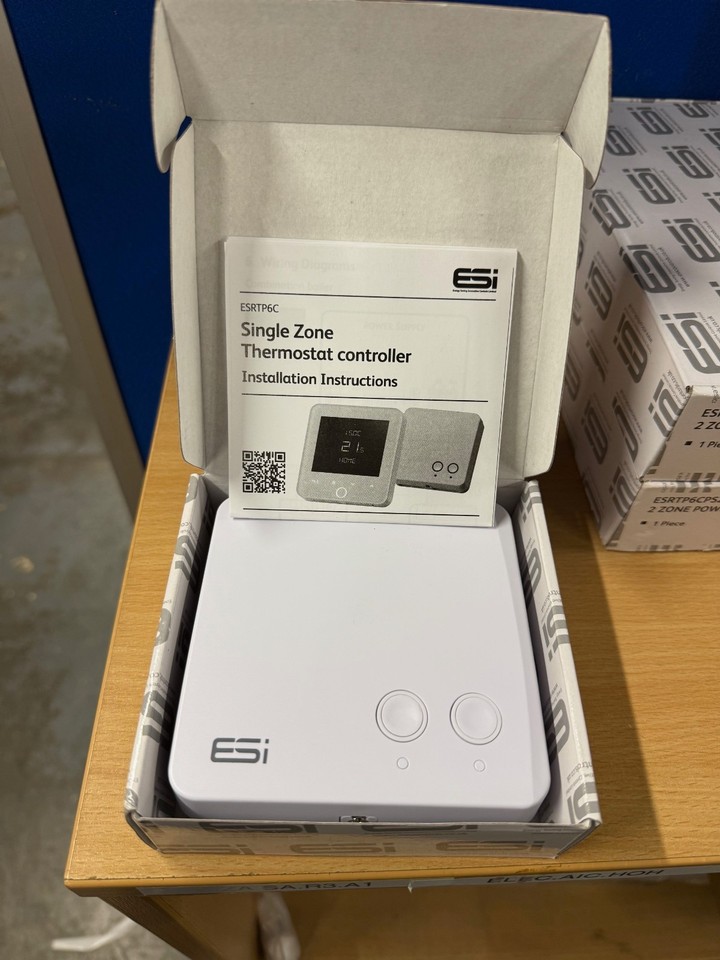 esi wireless programmable room thermostat and power supply bundle ...