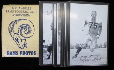 (37) 1950's Los Angeles Rams Football Black Border Team Issued Photo ...