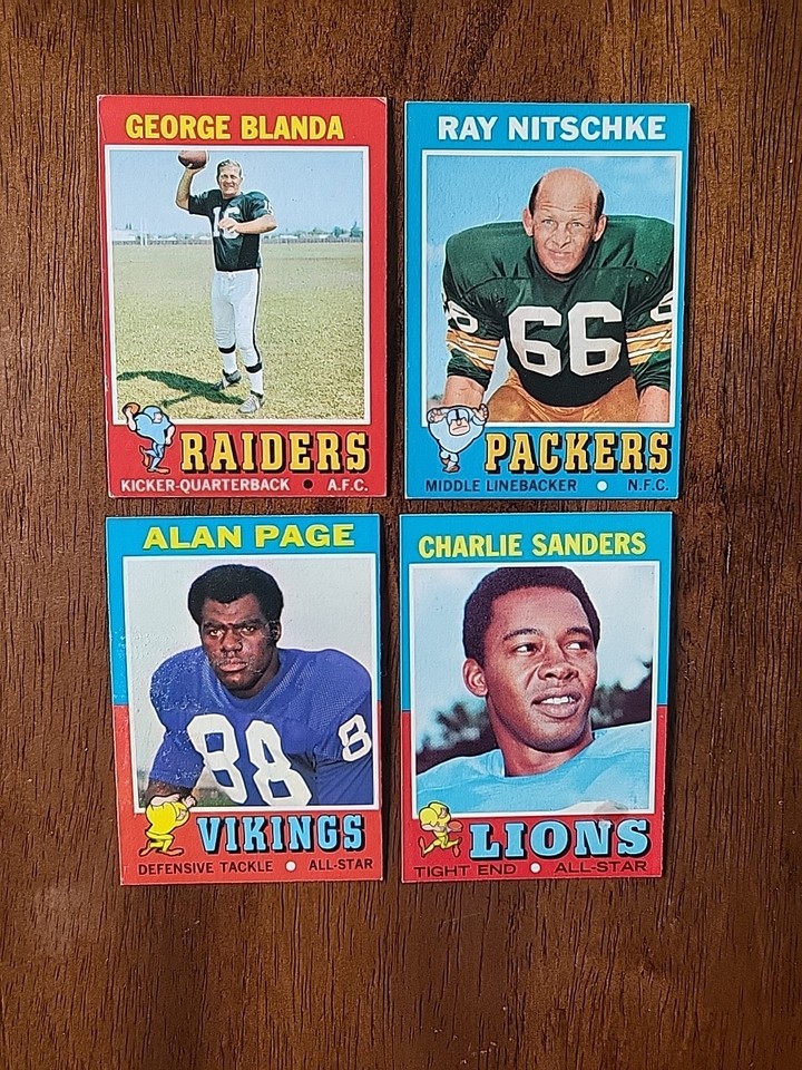 1971 Topps Football Complete Set 1-263 EX-NM Bradshaw Greene Namath ...