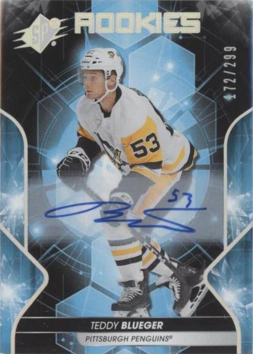 2019-20 SPx - Rookies Teddy Blueger #80 Autographs /299 (AU, RC) for ...