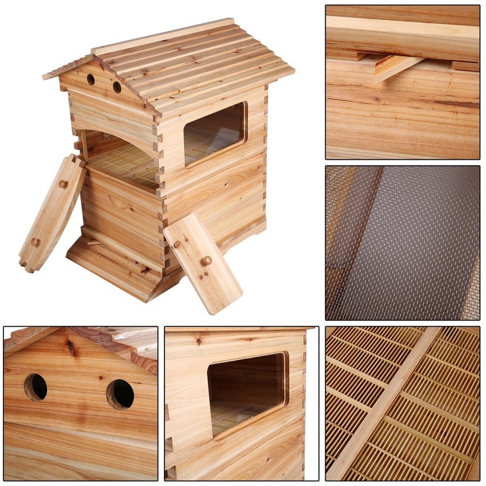 Auto Seep Honey Hive Beehive House 7 Auto Beehive Frame Comb Bee Hive ...