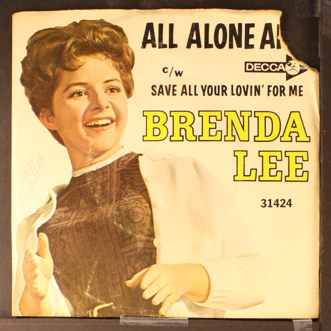 BRENDA LEE: all alone am i / save all your lovin' for me DECCA 7 ...