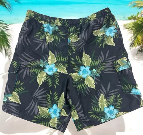 ISLANDER Swim Shorts Mens Sz Large Lined Swim Trunks Board Shorts Beach ...