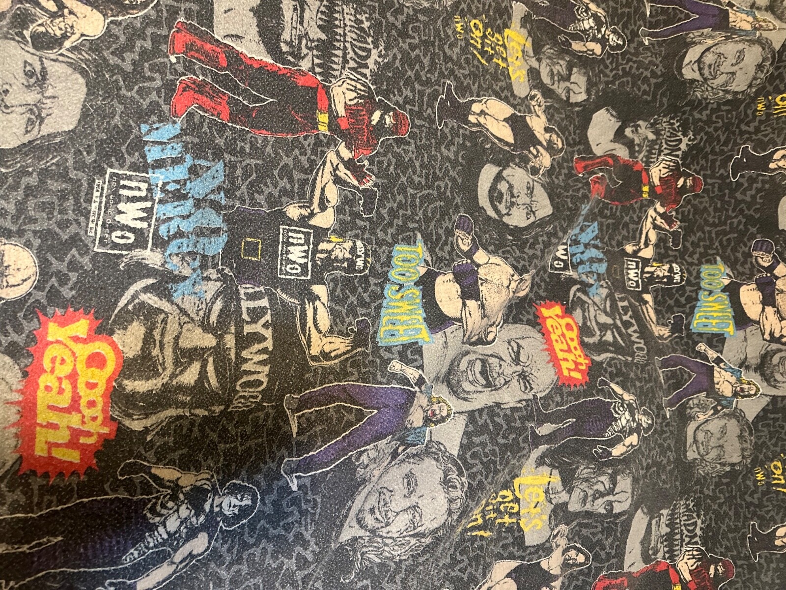 Vintage Nwo/ Wcw Wrestling Blanket 90s Size Queen | eBay