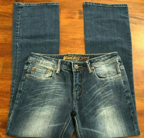 Yoni Jay Size 5 Jeans Slim Boot Cut New Blue Stretch Low Rise Inseam 28 ...